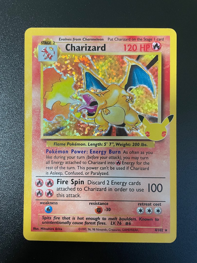 Pokemon TCG Charizard - 4/102 - Holo Rare (Classic Collection ...