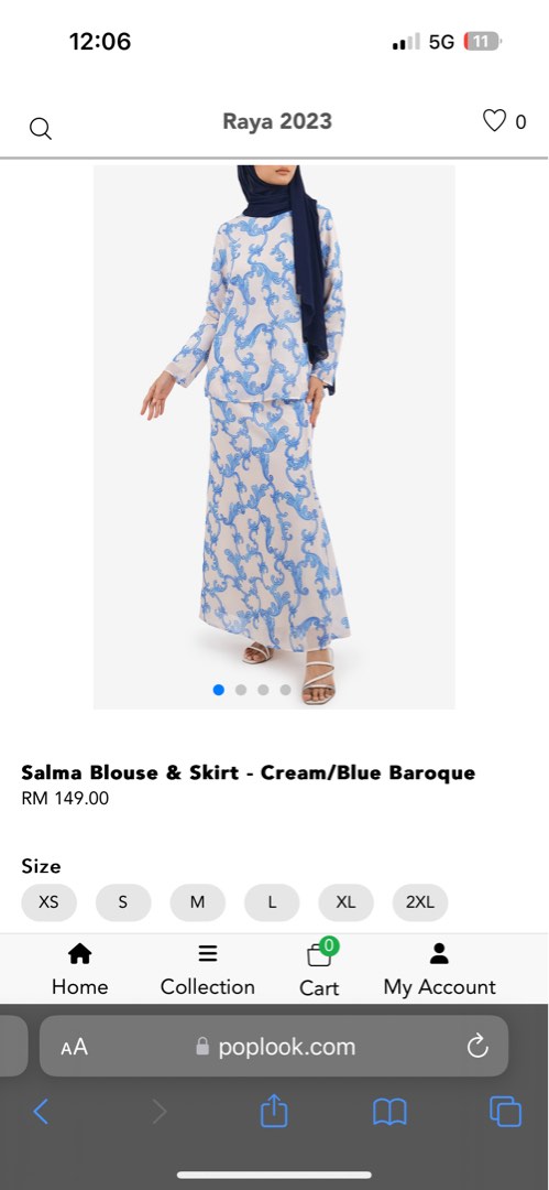 Poplook Kurung Set, Women's Fashion, Muslimah Fashion, Baju Kurung ...