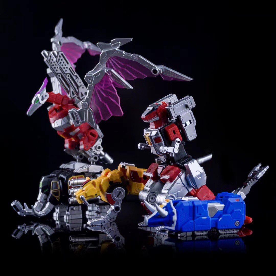 Mighty Morphin Power Rangers Dino Megazord Set of 5 [Lucky Cat Micro ...