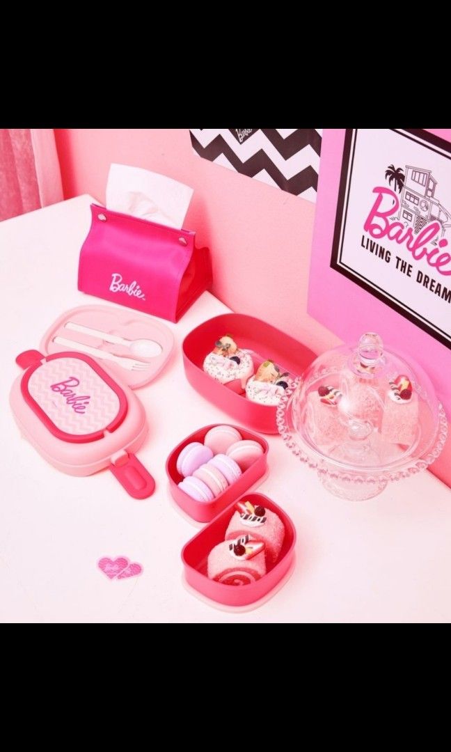 Ready Stock Malaysia - Miniso x Barbie Tissue Storage Bag, Hobbies ...