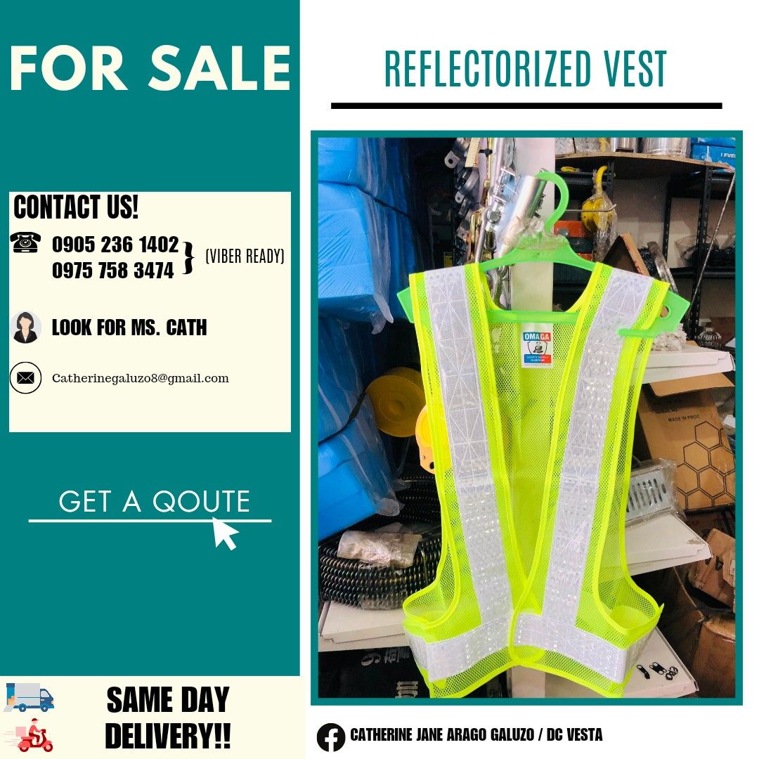 REFLECTORIZED VEST, Commercial & Industrial, Industrial Equipment on ...