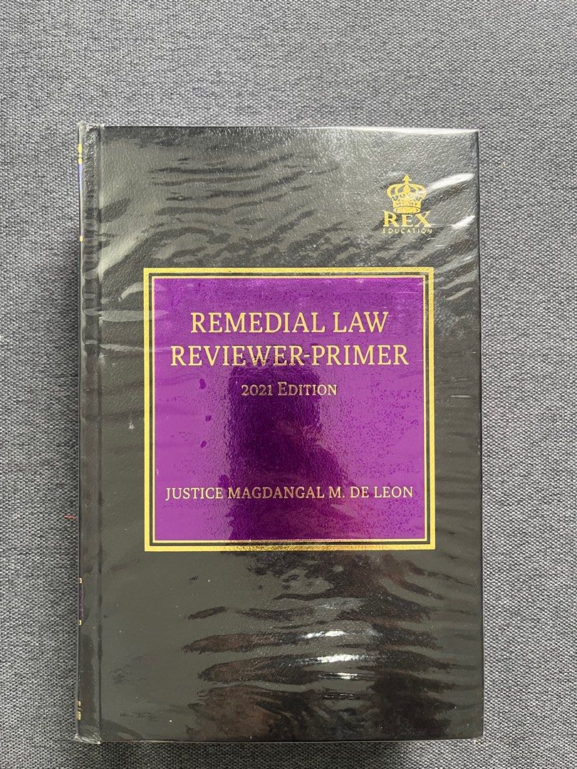 Remedial Law Reviewer by De Leon (2021 ed), Hobbies & Toys, Books ...
