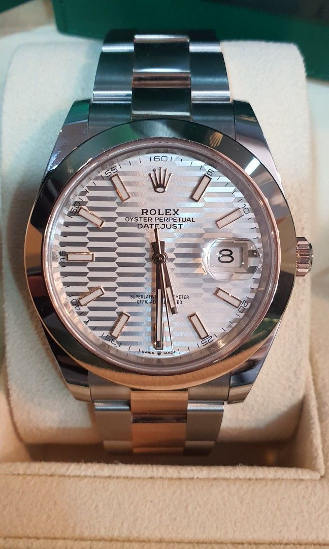 Rolex datejust 41 2 tone motif, Luxury, Watches on Carousell