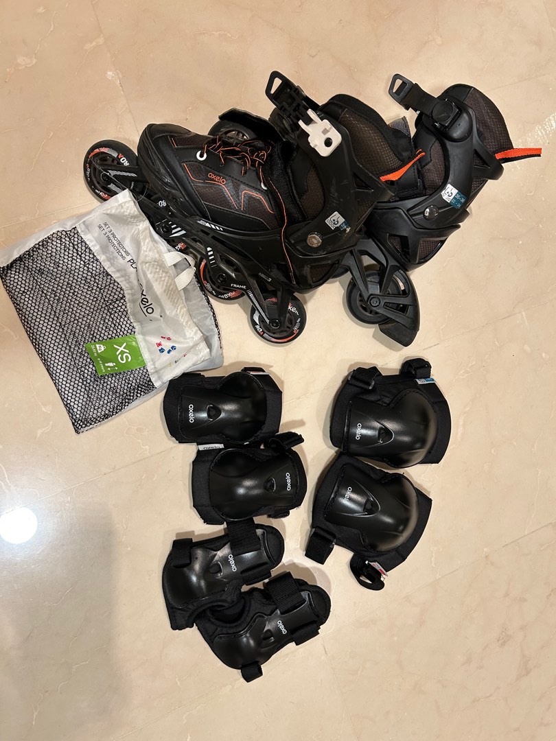 Roller blade set with protective equipment, Sports Equipment, Other ...