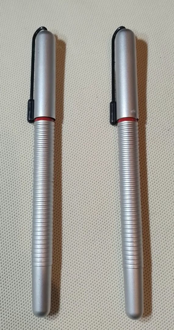 Rotring 900 Silver Fountain Pen M nib, and Tubular Pen, Germany on ...