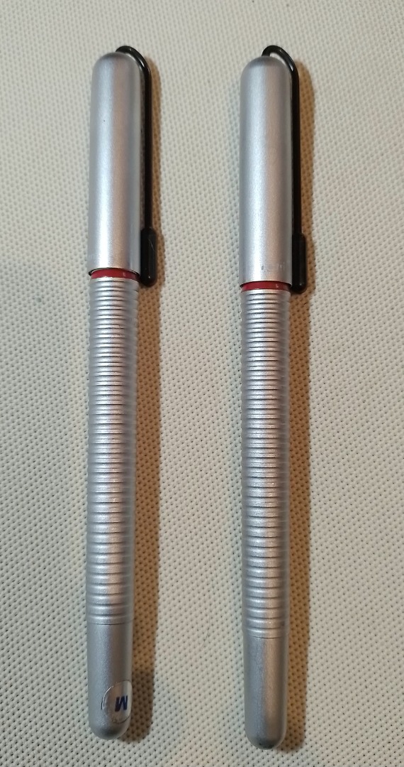 Rotring 900 Silver Fountain Pen M nib, and Tubular Pen, Germany on ...