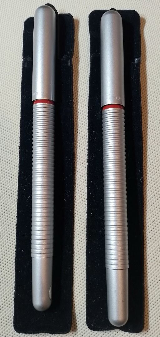 Rotring 900 Silver Fountain Pen M nib, and Tubular Pen, Germany on ...