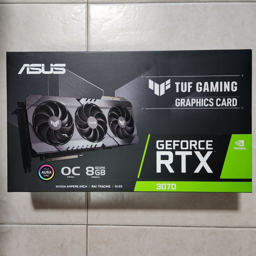 RTX 3070 Asus TUF RTX3070 GPU Graphics Card Gaming, Computers & Tech ...