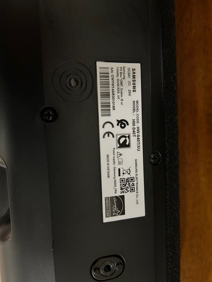 Samsung sound bar HW-S40T, Audio, Soundbars, Speakers & Amplifiers on ...