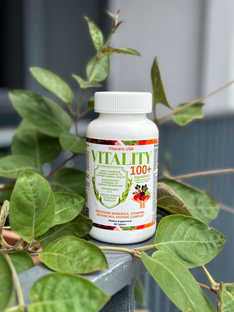 Super supplement VitacareUSA Vitality 100+, Health & Nutrition, Health ...