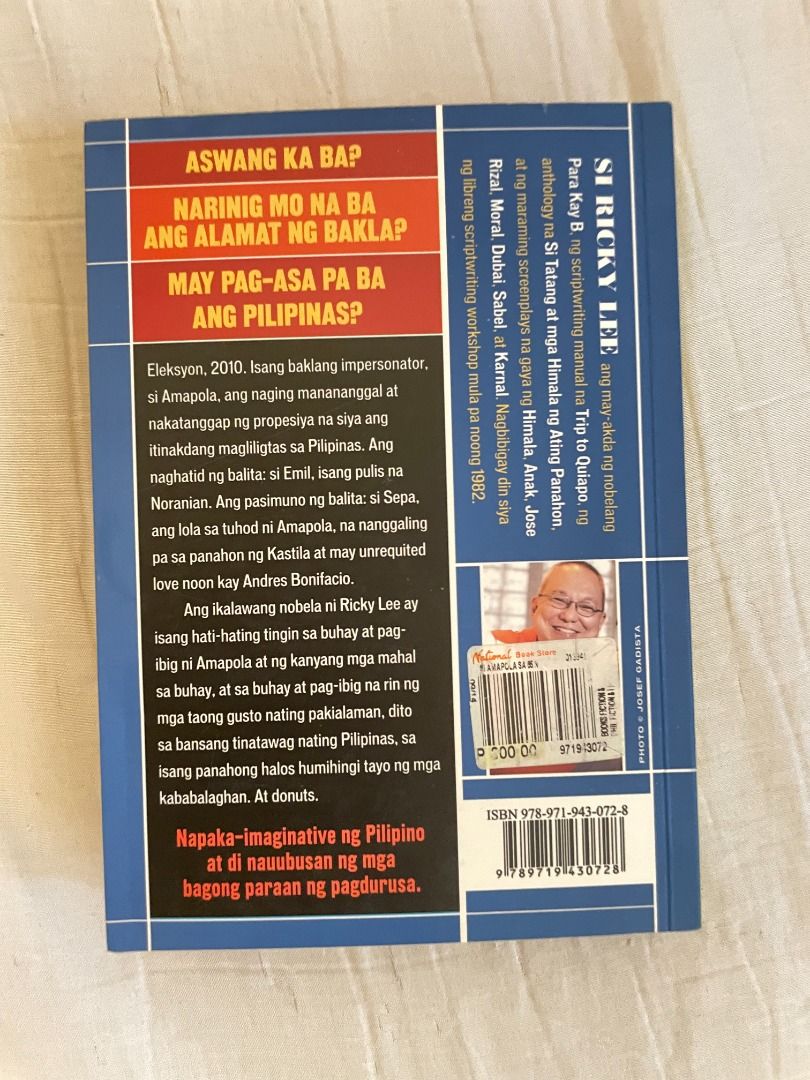 Si Amapola sa 65 na Kabanata by Ricky Lee, Hobbies & Toys, Books ...