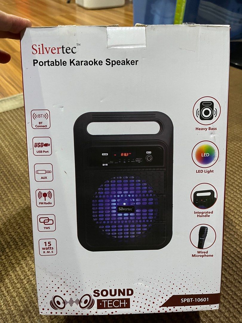 Silvertec portable karaoke on Carousell