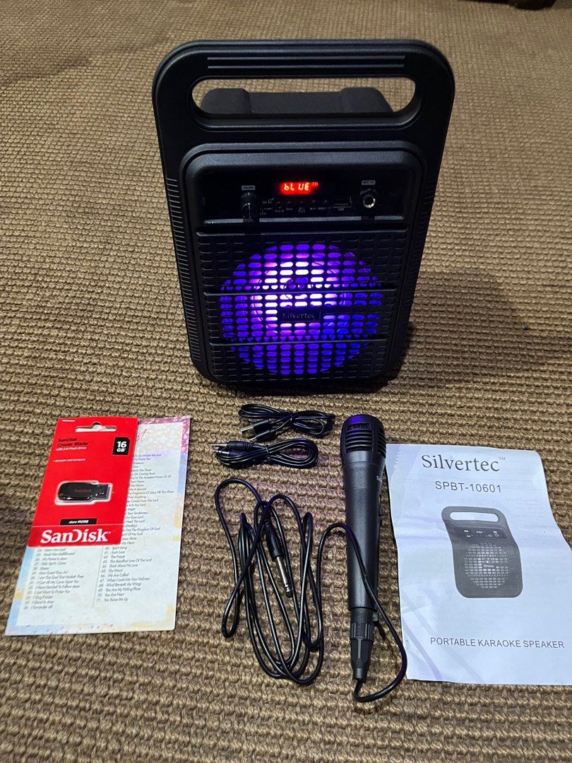 Silvertec portable karaoke on Carousell