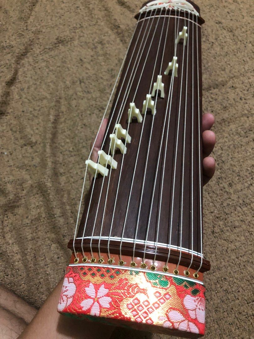 Small desk size Koto Japanese string instrument on Carousell