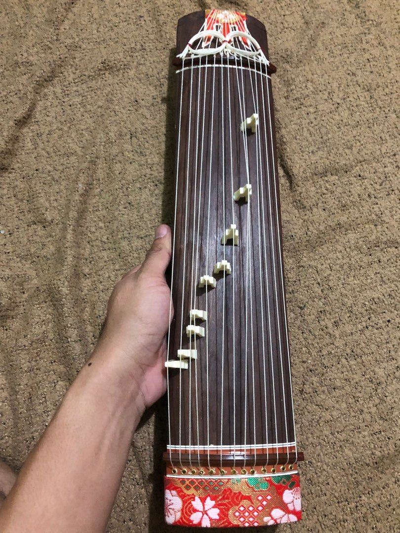 Small desk size Koto Japanese string instrument on Carousell