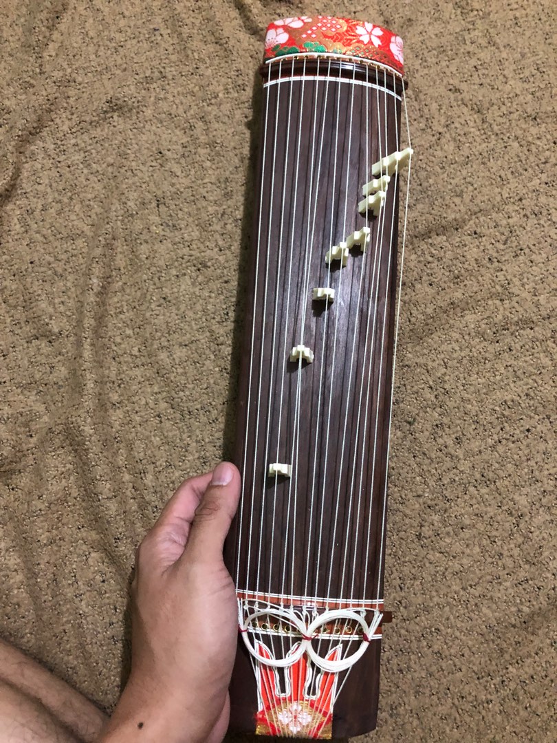 Small desk size Koto Japanese string instrument on Carousell