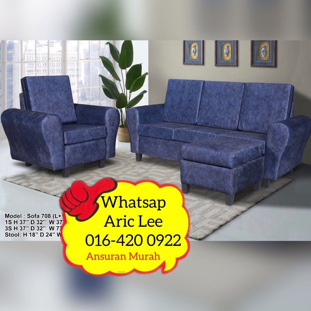 Sofa Ansuran Kedai, Furniture & Home Living, Furniture, Sofas on Carousell