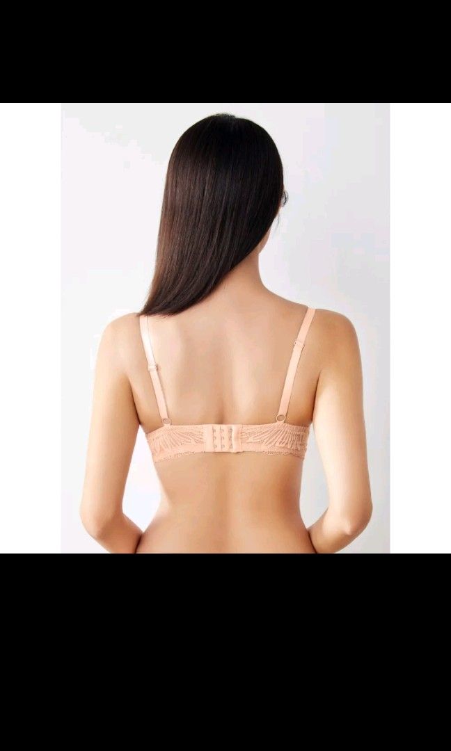 Sorella Black Zelda Underwired Demi Cup Padded Bra B80, Women's Fashion, New Undergarments ...