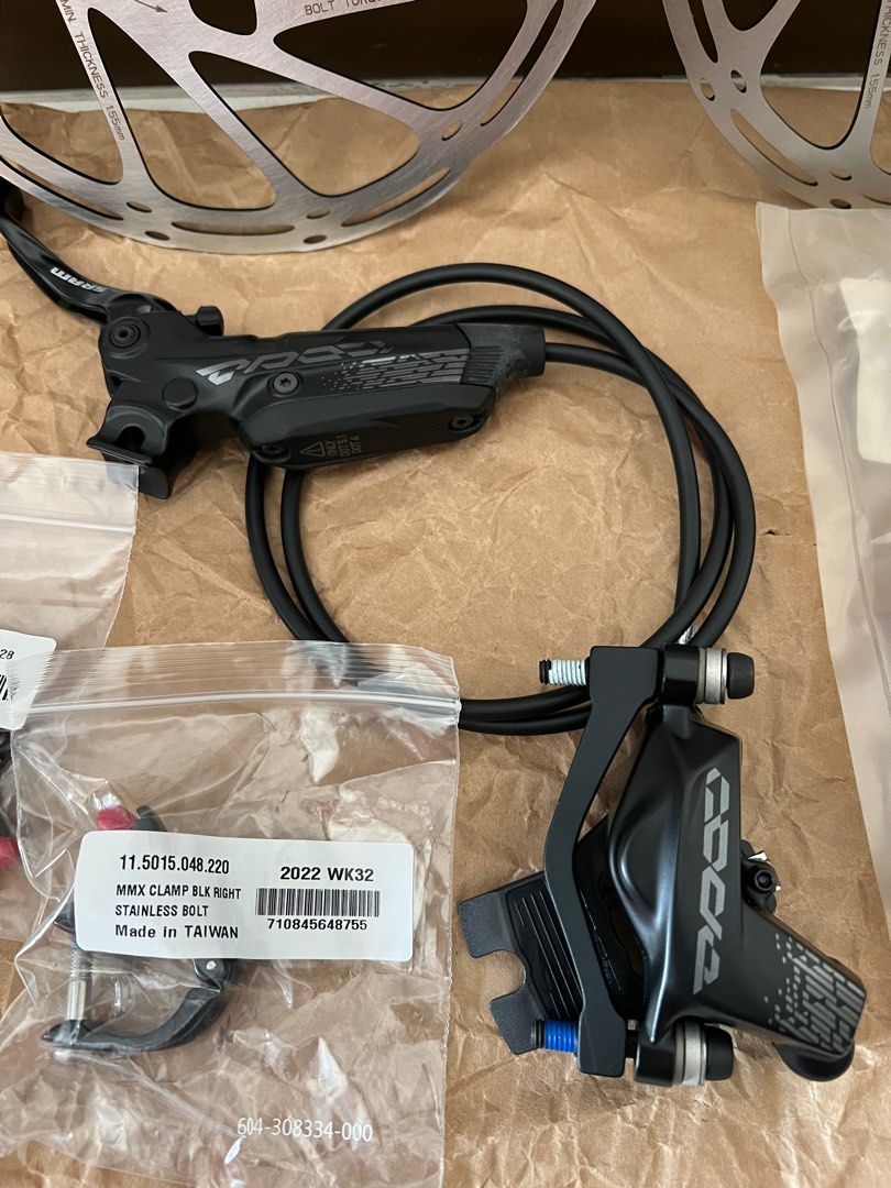 SRAM code R hydraulic 4 piston disk brake full set with 200mm roto ...