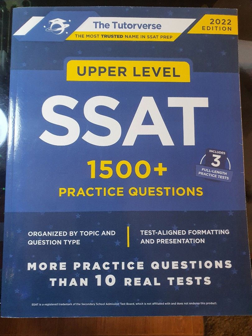 SSAT upper level, Hobbies & Toys, Books & Magazines, Assessment Books ...