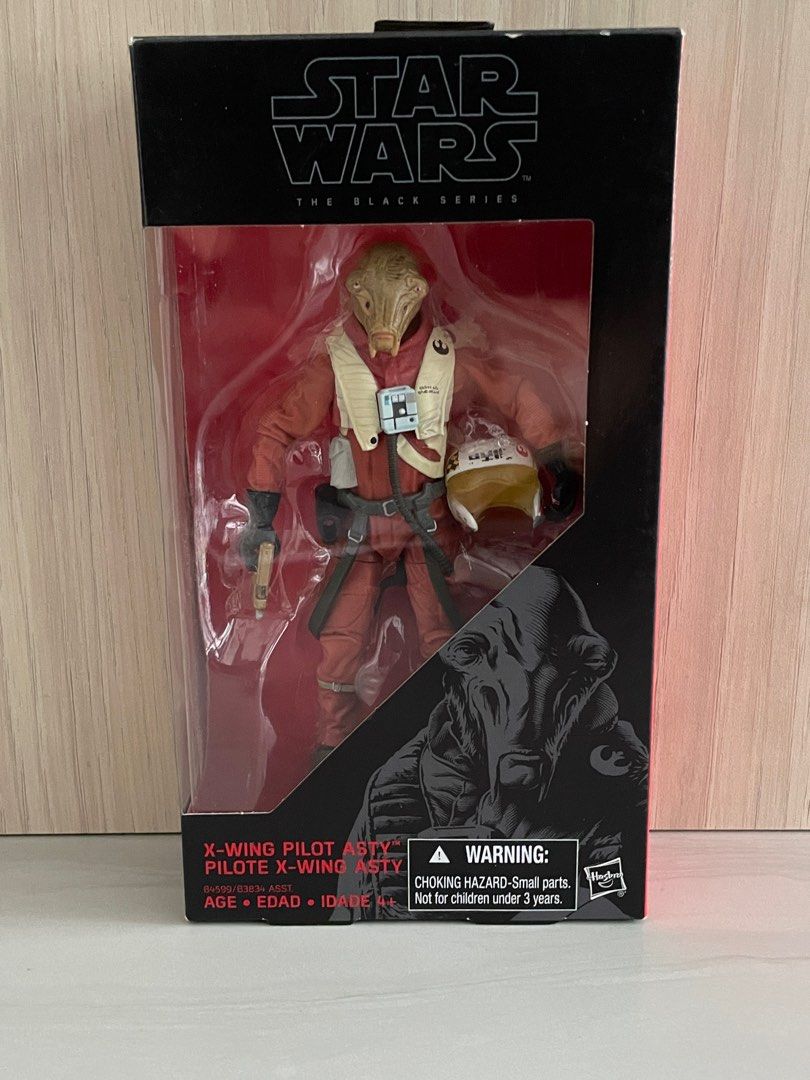 Star Wars Black Series X-Wing Pilot Asty Action Figure, Hobbies & Toys ...