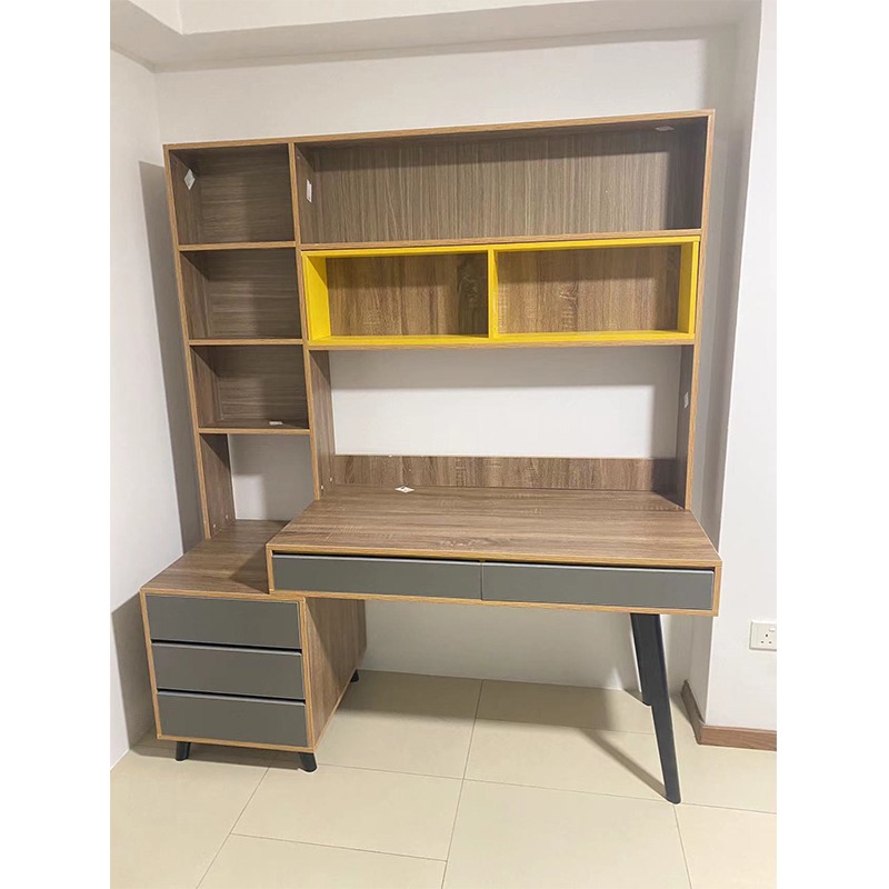 Study table bookcase integrated writing desk computer table, Furniture ...