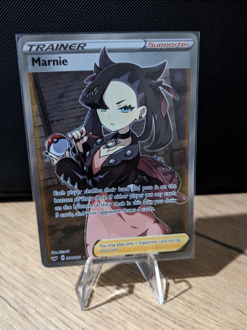 SWSH Marnie Full Art, Hobbies & Toys, Toys & Games on Carousell