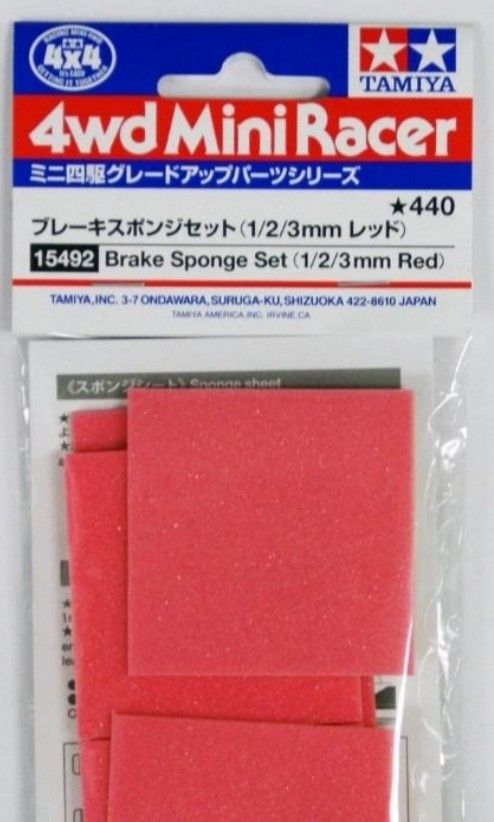TAMIYA 15492 Brake Sponge Set (1/2/3mm White) (Original TAMIYA Product ...