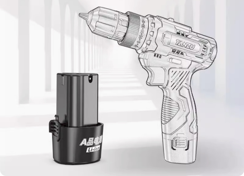 Tanzu Brushless Portable Cordless Power Drill & Screwdriver with 2 x ...