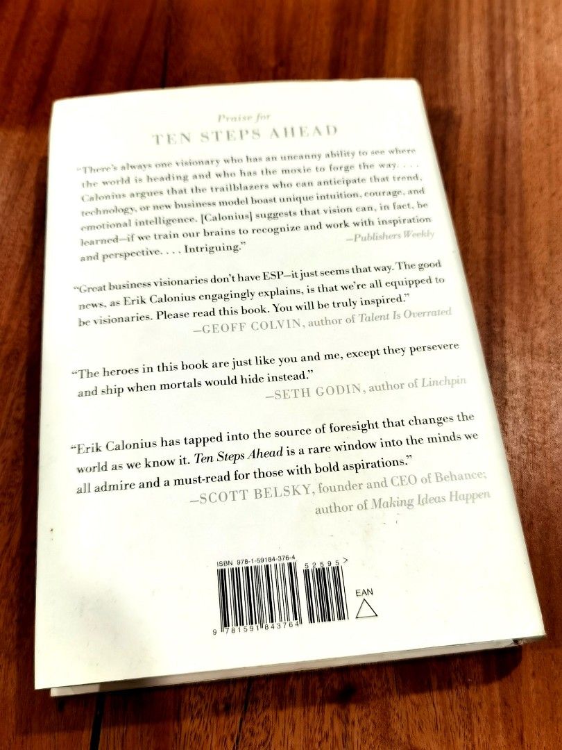 Ten Steps Ahead Successful Business Visionaries Book By Erik Calonius ...