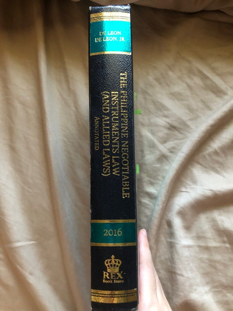The Philippine Negotiable Instruments Law (and Allied Laws) Annotated ...