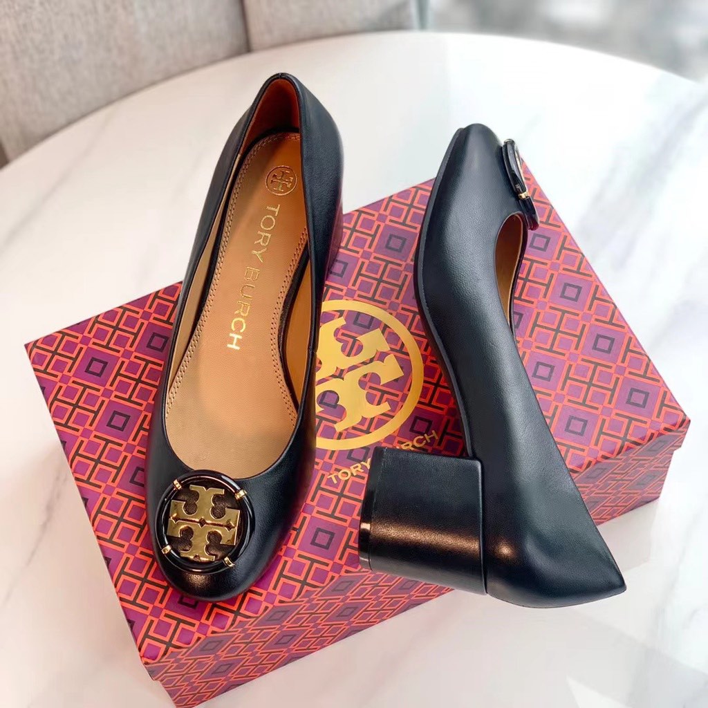 Tory Burch Shoes Heels, Fesyen Wanita, Sepatu di Carousell