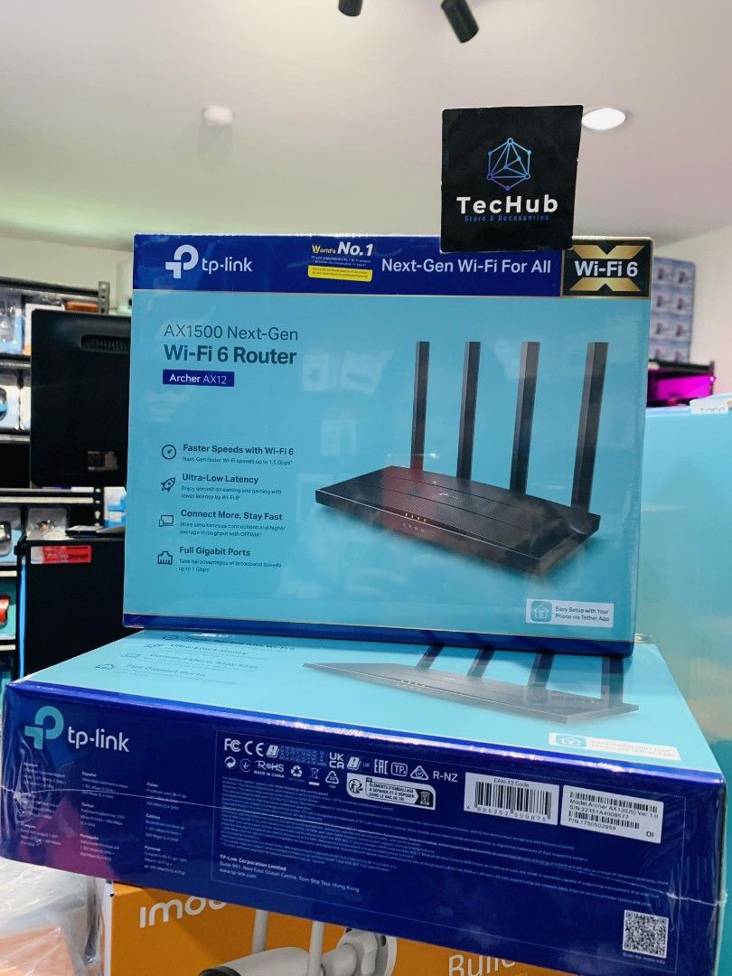 TP-Link Archer AX12 AX1500 Next-Gen WiFi 6 Gigabit Router, Computers ...