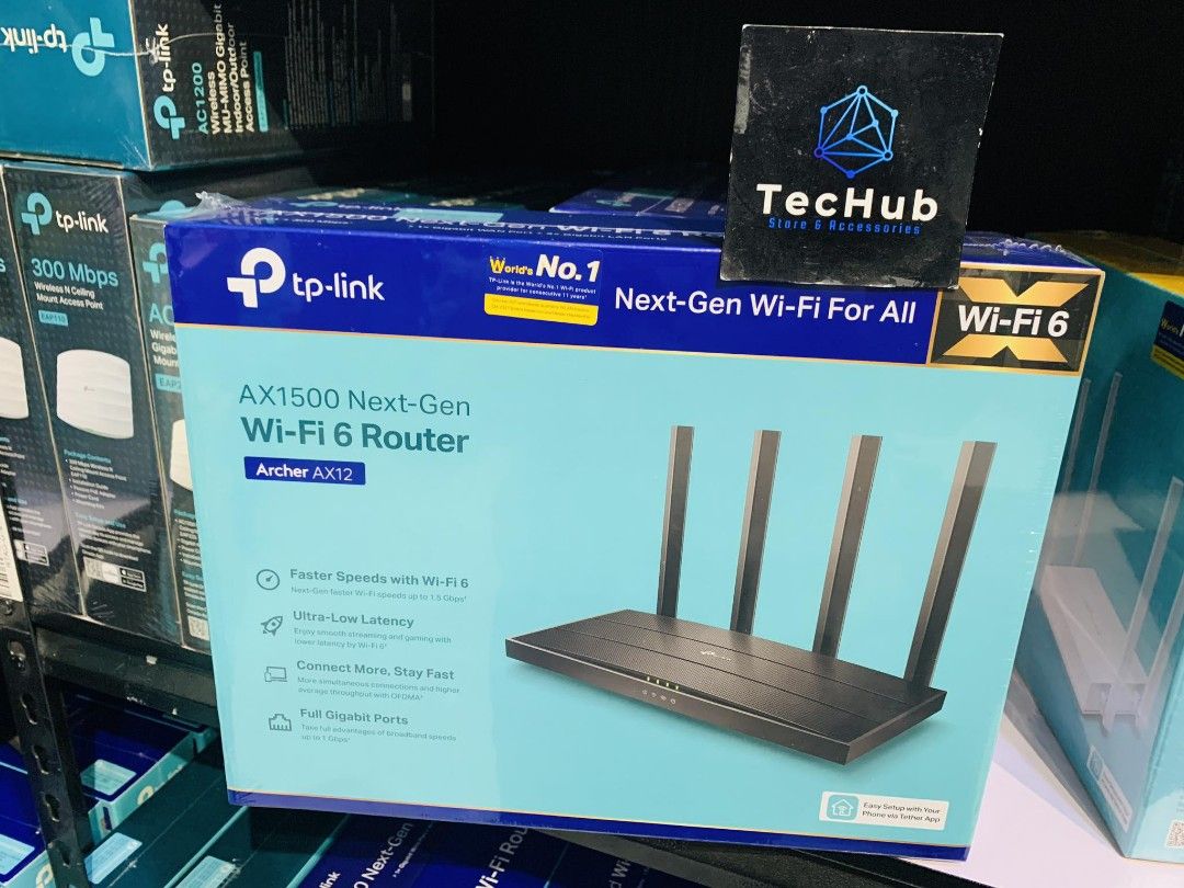 TP-Link Archer AX12 AX1500 Next-Gen WiFi 6 Gigabit Router, Computers ...