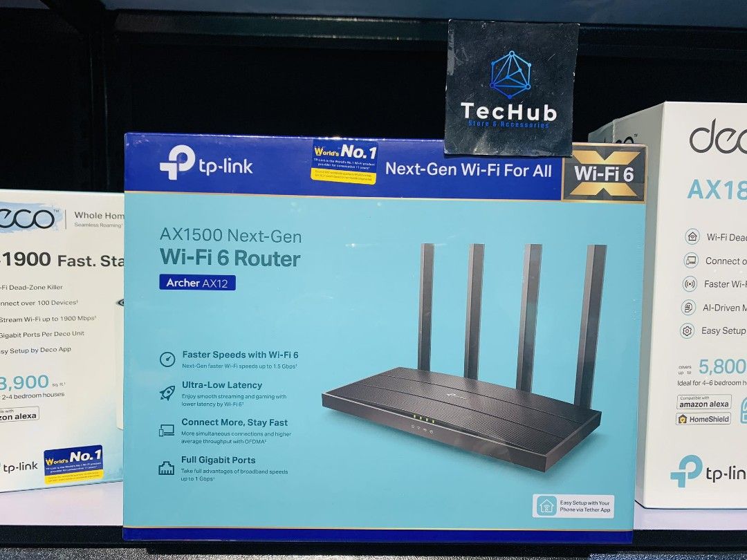 TP-Link Archer AX12 AX1500 Next-Gen WiFi 6 Gigabit Router, Computers ...
