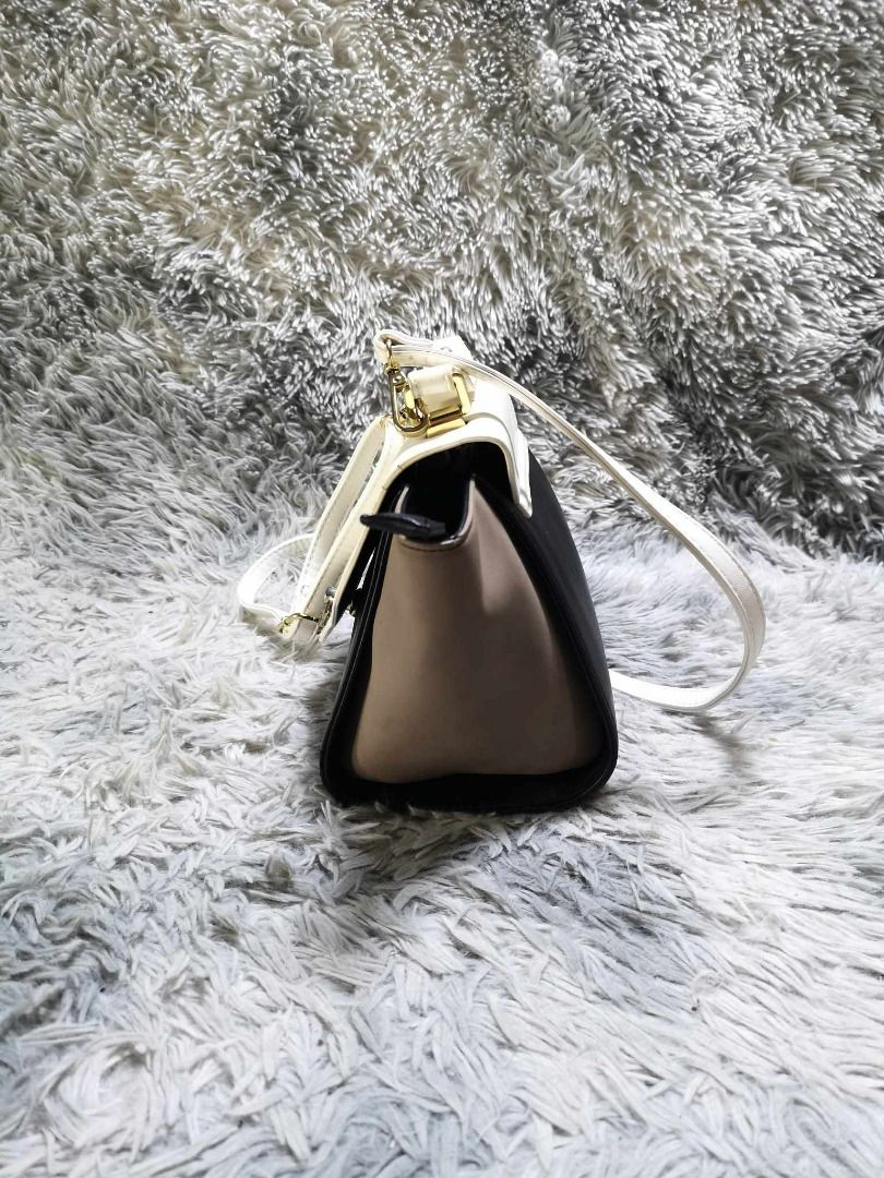 Tri Color Turn Lock Flap Crossbody Bag on Carousell