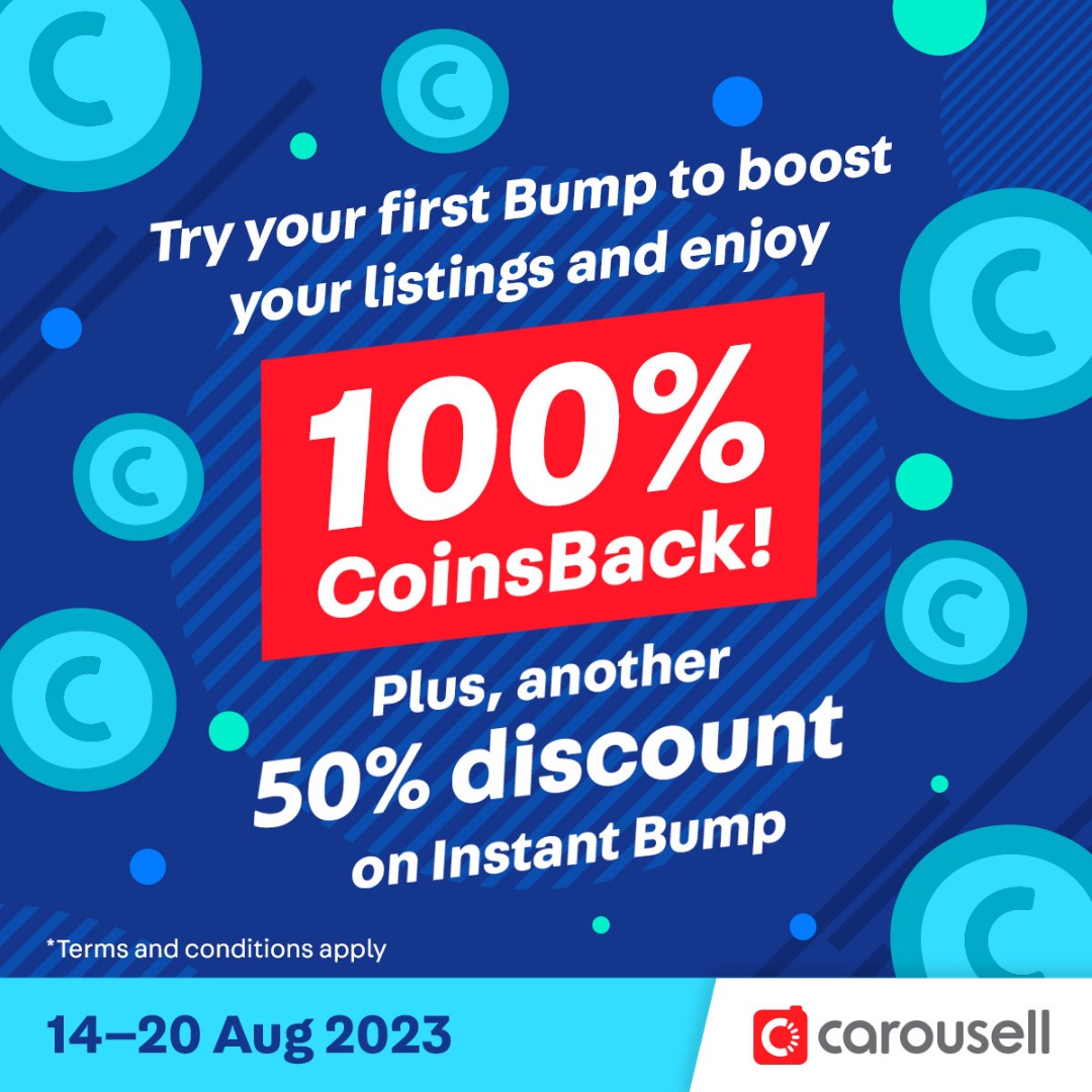 Try your first Bump to boost your listings and enjoy 100% CoinsBack ...