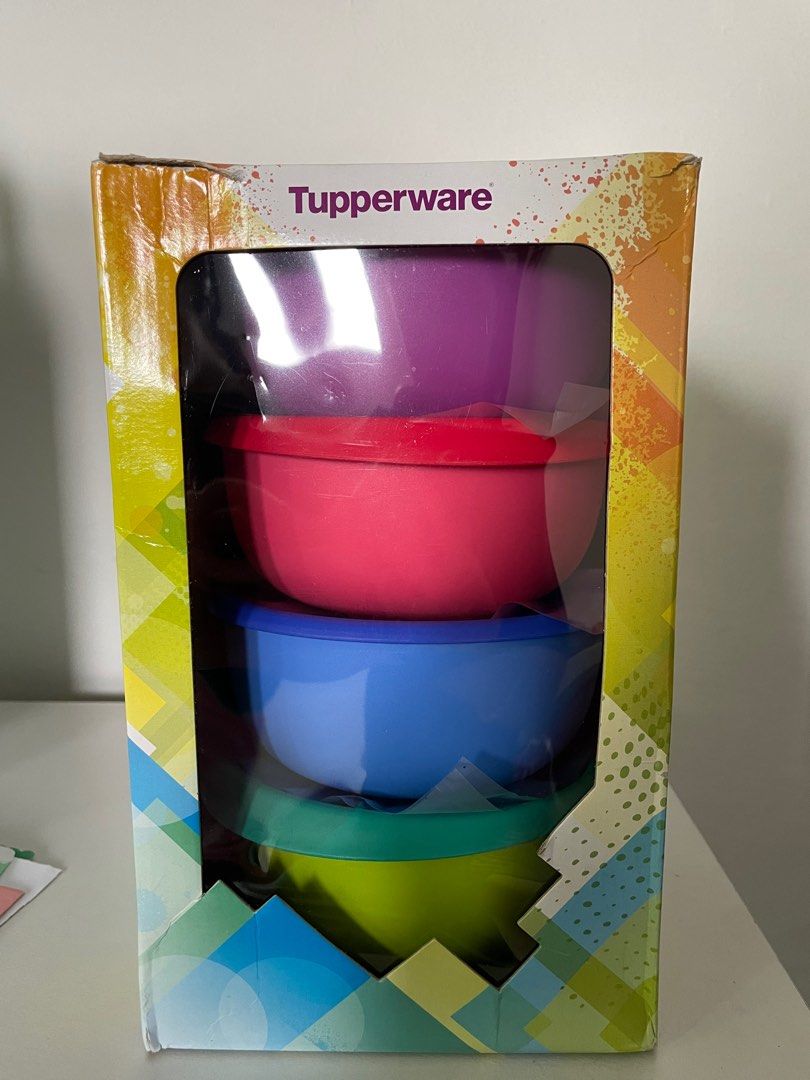 Tupperware bowl set, Furniture & Home Living, Kitchenware & Tableware ...