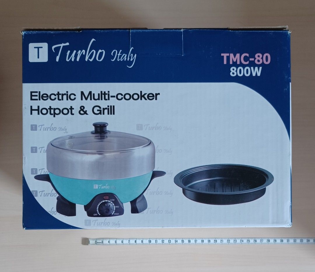 Turbo Italy Electric Multi-cooker Hotpot & Grill, 家庭電器, 廚房電器, 其他廚具 ...