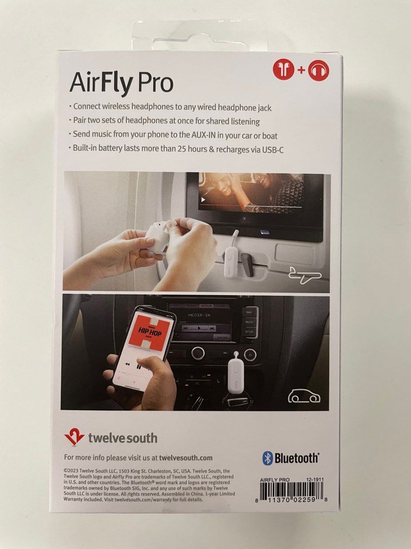 Twelve south airfly Pro Bluetooth transmitter, Mobile Phones & Gadgets ...