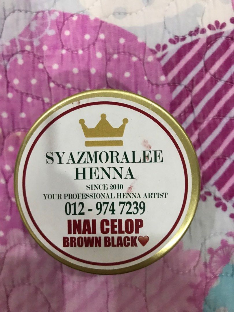 [USED] Inai Hitam by Syazmoralee Henna, Beauty & Personal Care, Hands ...