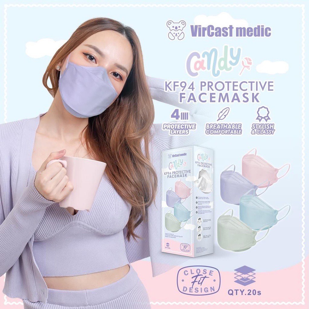 KF94 Candy Series 4ply Vircast Medic Protective Facemask(20pcs/box ...
