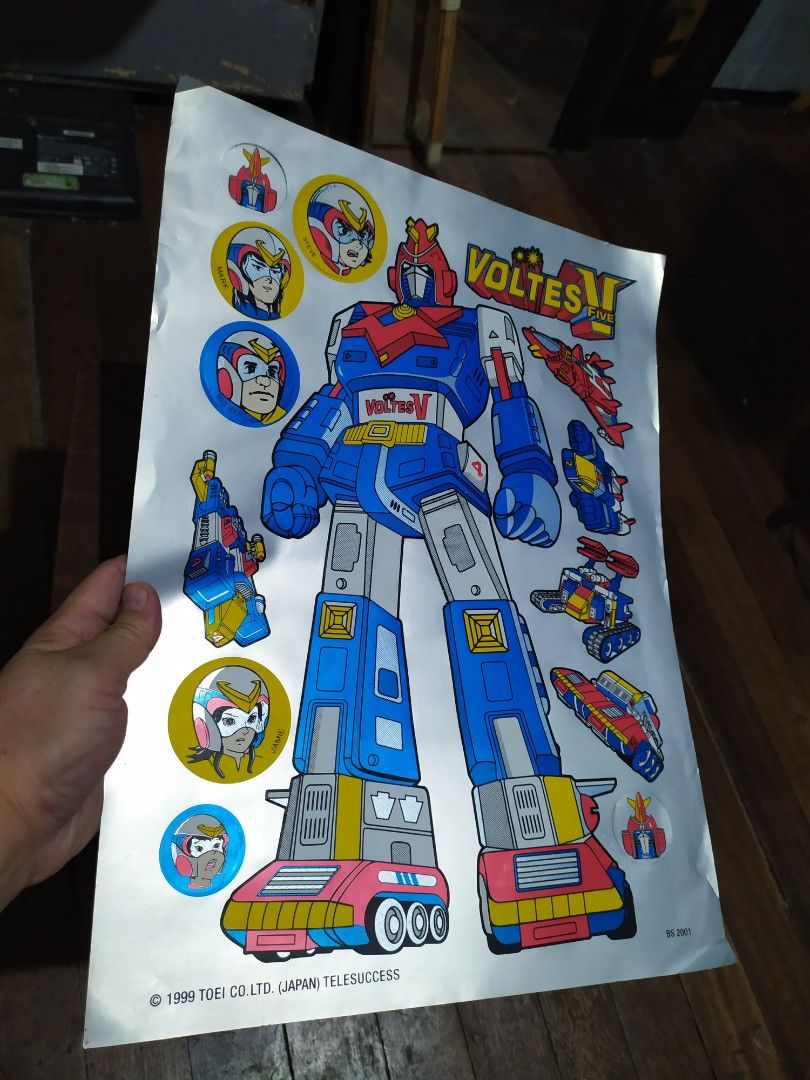 voltes v sticker, Hobbies & Toys, Toys & Games on Carousell