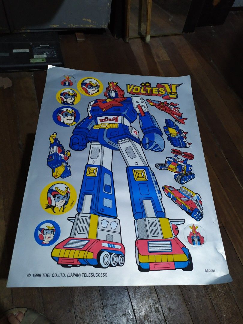 voltes v sticker, Hobbies & Toys, Toys & Games on Carousell