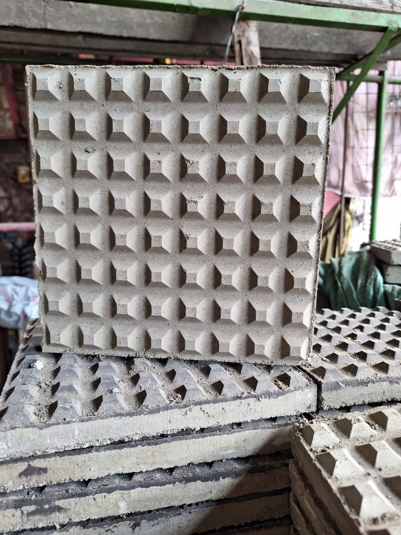 WAFFLE TILES GRAY CONCRETE TILES, Commercial & Industrial, Construction ...