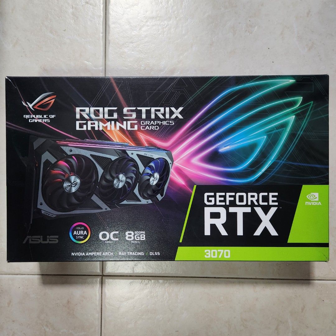 *WARRANTY RTX 3070 ROG Strix RTX3070 OC GPU Graphics Card Gaming ...