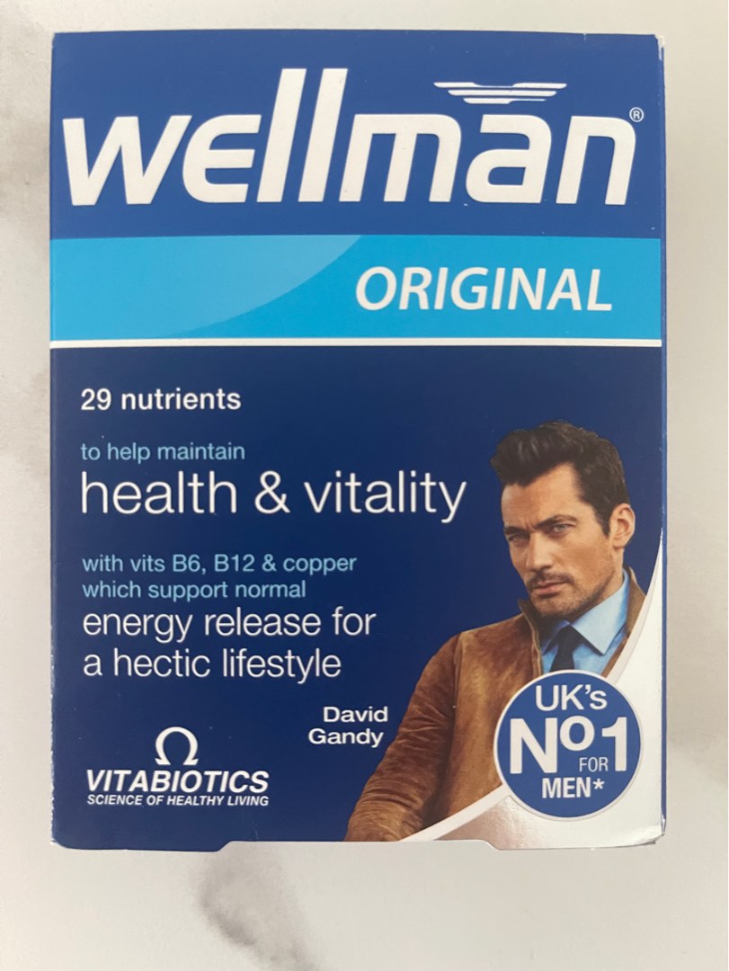 Wellman Original Health and Vitality Vitamin B6,B12 supplements for men ...