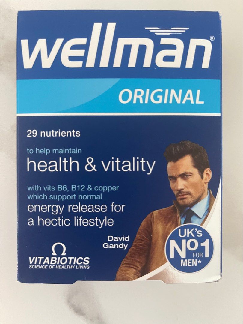 Wellman Original Health and Vitality Vitamin B6,B12 supplements for men ...