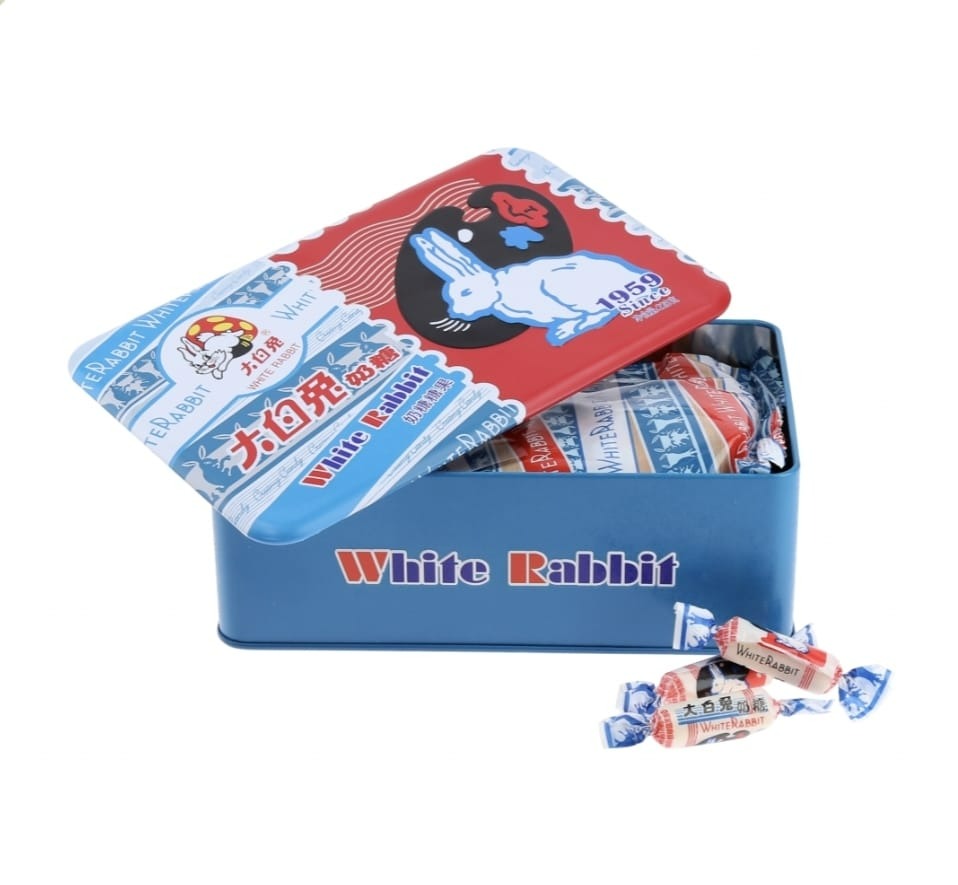 White Rabbit Reusable Tin Collection - Creamy Milk Candies, 60th ...