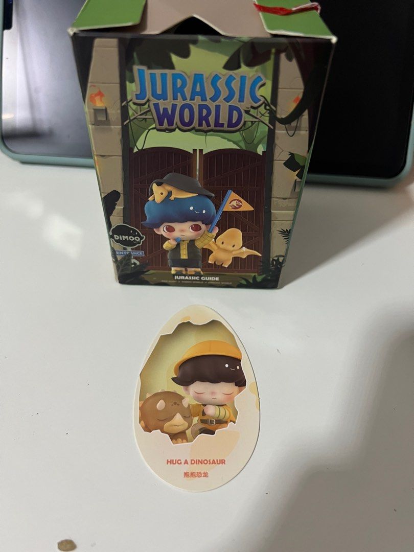 WTS POPMART DIMOO JURASSIC WORLD HUG A DINOSAUR, Hobbies & Toys, Toys ...